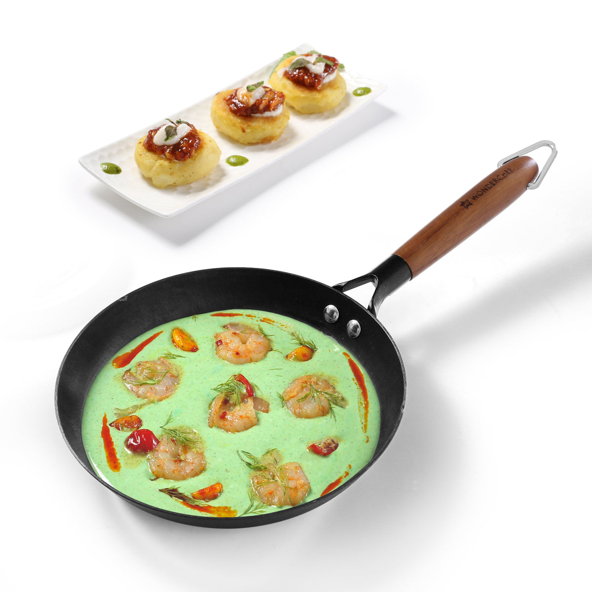 Ferro Cast-Iron Frying Pan 26cm, 1.6L - Purple | Buy Frying Pan Online ...
